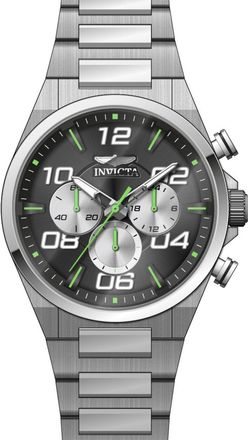 Invicta Speedway 50427 Herrenuhr - Quarzwerk - Edelstahl mit schwarzem Zifferblatt - 44 mm