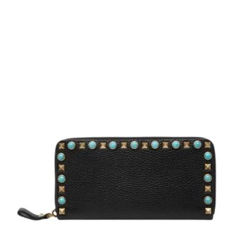 Valentino Portefeuille long (bi-pli) Pre-owned - Femme - Pre-owned - Noir - Taille: ONE Size