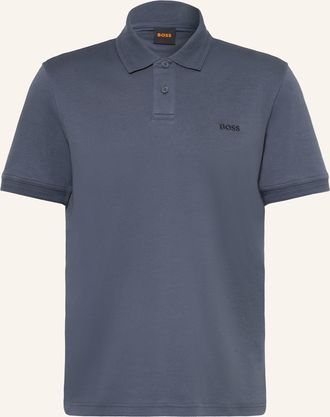 HUGO BOSS Jersey-Poloshirt Pe blau
