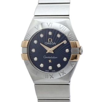 Omega Pre-owned Vintage Armbanduhr - - Pre-owned - Damen - Blau - ONE SIZE