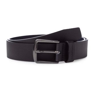 Baldessarini Homme, Accessoires, Noir, Taille: 115 CM Ceinture en cuir gaufr&eacute;