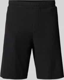 Review Regular Fit Sweatshorts mit Strukturmuster