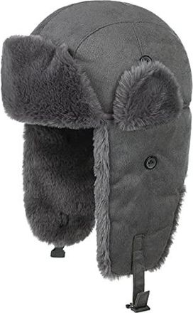Seeberger Chapka Finola Femme - Lapeer Bonnet pour lhiver avec Oreillettes, Doublure Automne-Hiver Hiver - S (54-55 cm) Gris Fonce