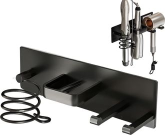 Generic Haar Trockner Wand Halterung - Vertikaler Haar Styling Ger&auml;te Organizer Aufh&auml;nger - Lockenstab-Aufh&auml;nger - f&uuml;r Badezimmer, Schrank, Zuhause, Studenten