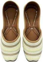 Generic Ballerines plates pour femme Jutti ethnique Broderie Mojari Mode de mari&eacute;e Khussa Taille US 6-10 DLY, Design B, 7 Narrow