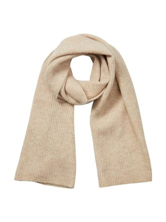 Selected Damen SLFMALINE Knit Scarf NOOS Schal, Beige, ONE Size