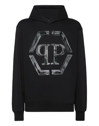 Philipp Plein Sweatshirt Hexagon Mit Schmucksteinen