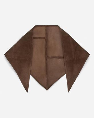 Arket Veloursledertuch -Braun