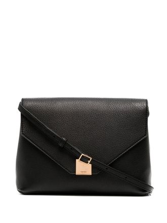 Yu Mei sac à bandoulière à plaque logo - Noir