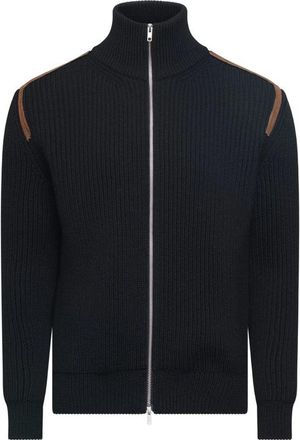 Maison Margiela Ribbed-knit Panelled Jacket