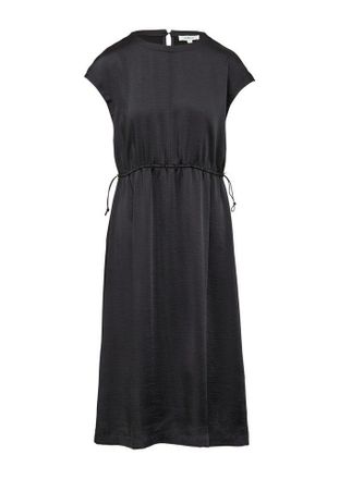 s.Oliver Midikleid Kleid &Auml;rmelloses Satinkleid mit Taillenzug