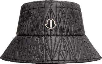 Rick Owens Moncler Padded Bucket Hat, Unisex, Black, Size: L