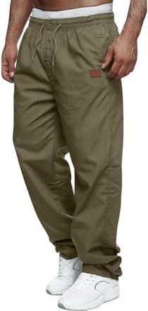 Generic Pantalon de jogging pour homme, pour la marche, lescalade, le cyclisme, lext&eacute;rieur, le salon - Pantalon cargo d&eacute;contract&eacute; avec cordon de serrage - Pan