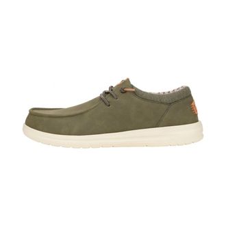 Hey Dude Baskets Classique avec Dessus en Nabuk - Homme - Chaussures - Vert - Taille: 42 EU