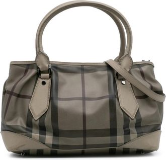 Burberry Hobo Bags - Smoke Check Coated Canvas Heathcliff Satchel - Gr. unisize - in Braun - f&uuml;r Damen