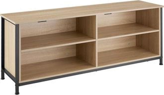 TecTake Tectake - tag&egrave;re pour t&eacute;l&eacute;viseur Navan 147x41x60,5cm