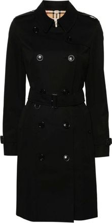Burberry Femme, Manteaux, Noir, Taille: 32 FR Trench-coat crois&eacute;