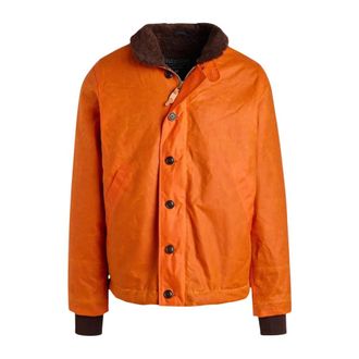 Manifattura Ceccarelli 7061B Deck Jacket - - Jackets - Herren - Orange - XS