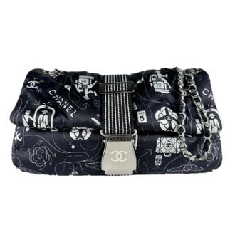 Chanel Sac bandouli&egrave;re vintage en nylon Pre-owned - Femme - Pre-owned - Noir - Taille: ONE Size
