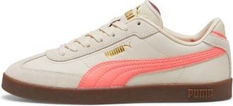 Puma Club II Era Sneaker, Alpine Snow-Fluro Peach PES-Gum, 38.5 EU