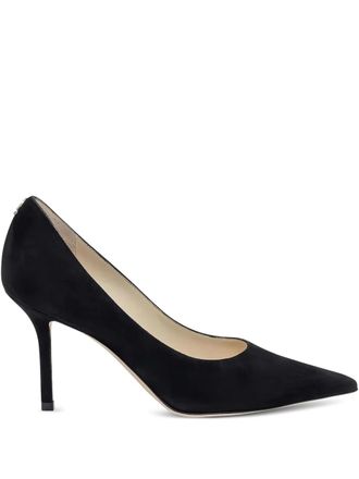 Jimmy Choo London escarpins en daim &agrave; bout pointu 60 mm Love - Noir