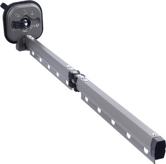 Generic Ausziehbarer Wäscheständer, an der Wand Montierter, Zusammenklappbarer Wäscheständer mit Saugnapf für den Innen- und Außenbereich (Bi Fold Grau)