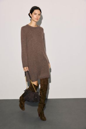 Gerard Darel Robe pull en laine - COLY - Marron