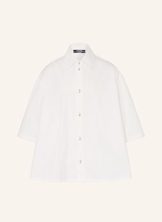 Jacquemus Jacquemus Hemd La Chemise Triangle Comfort Fit Mit 3/4-Arm weiss