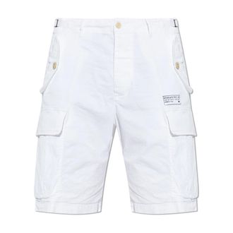 Dsquared2 Mehrfach-Taschen-Shorts mit G&uuml;rtelschlaufen - - Shorts - Herren - Wei&szlig; - 2XL