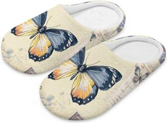 Coloranimal Pantoufles de spa pour femme - Pantoufles dint&eacute;rieur en vrac antid&eacute;rapantes &agrave; bout ferm&eacute;, Fleur aquarelle., 35.5/36.5 EU