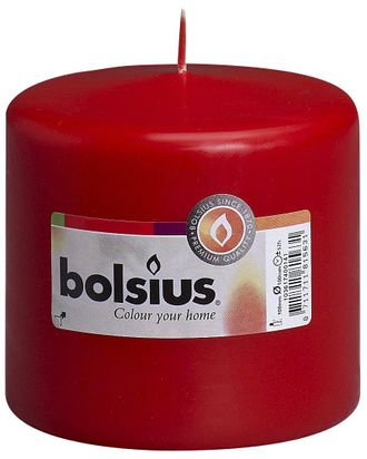 Bolsius Stumpenkerze 100/100, rot