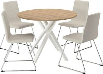 IKEA MARIEDAMM / LILLÅNÄS Tisch und 4 Stühle