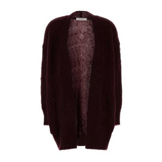 Max Mara Cardigan en fil de mohair Affetto1234 - Femme - Pulls - Rouge - Taille: 40 FR