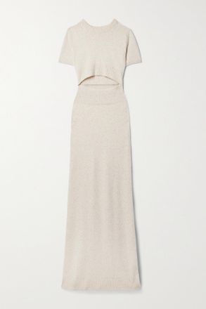 Altuzarra Mima Maxikleid Aus Jersey Aus Einer Kaschmirmischung Mit Cut-out - Neutral