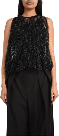 Sportmax Femme, Tops, Noir, Taille: 42 FR Blouses