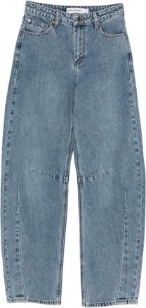 Self Portrait Jeans mit Ziernaht - Blau