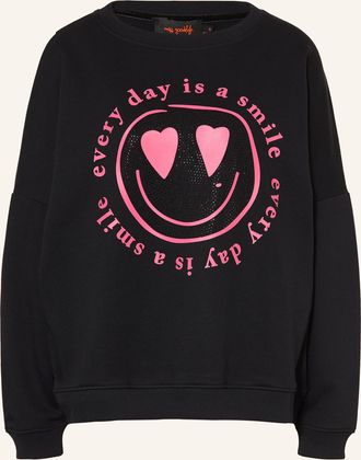 Miss Goodlife Miss Goodlife Sweatshirt Mit Schmucksteinen schwarz