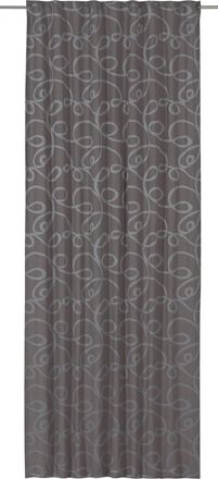 Elbersdrucke Swirl 16 Fertigdekoration, Baumwolle, Taupe, braun, 255 x 140 cm
