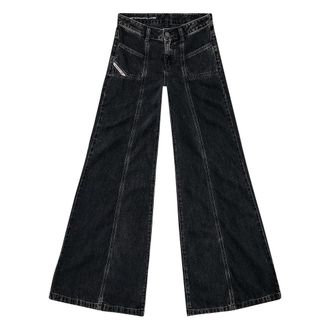 Diesel D-Akii Wide Jeans - - Jeans - Damen - Schwarzk - W30