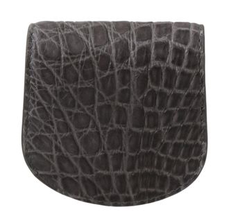 Dolce & Gabbana Mens Gray Exotic Skin Condom Case Holder Pocket Wallet Skins