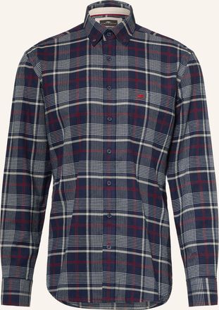 Fynch-Hatton Fynch-Hatton Flanellhemd Regular Fit blau