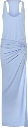 Andamane Femme, Robes, Bleu, Taille: 36 FR Racerback Knotted Maxi Dress