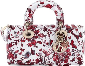 Dior Lady D-Joy Bag Printed Leather Small satchel - Blanc