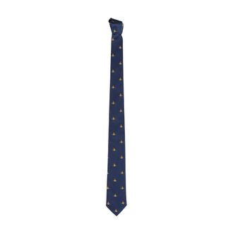 Vivienne Westwood Krawatte 7cm - - Accessories - Damen - Blau - ONE SIZE