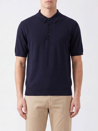 Dries Van Noten Polo en cachemire &agrave; manches courtes et trois boutons