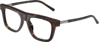 Dolce & Gabbana Homme, Accessoires, Brun, Taille: 51 MM Monture Optique Carr&eacute;e