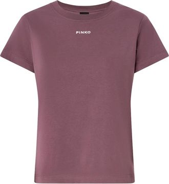 Pinko Pinko, Femme, Tops, Rouge, Taille: 36 FR T-shirt Basico