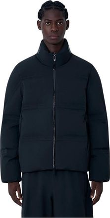 Moncler Homme, Vestes, Noir, Taille: XL Rally Short Down Jacket