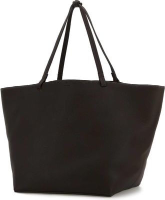The Row Mens Dark Brown Leather Park Tote Xl Shopping Bag Deepbrownans Borse A Mano