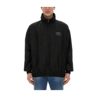 Dolce & Gabbana Bomberjacke mit Logo-Applikation - - Jackets - Herren - Schwarzk - L